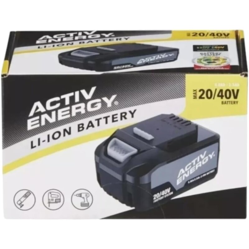 Activ Energy Li-Ion Akku 20 / 40 V 5,0Ah / 2,5Ah 90 Wh für Ferrex Akku ...